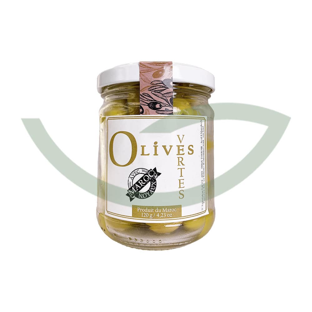 Olives vertes avec noyaux -120g- Dima Terroir Top Prix